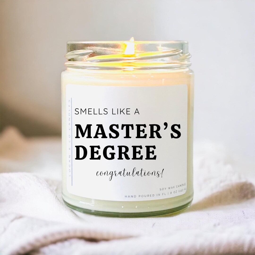 Smells Like a Master's Degree Soy Candle Graduation Gifts for Her ...