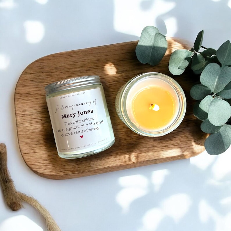 Memorial Soy Candle: Condolence Remembrance Gift, in Loving Memory - Etsy