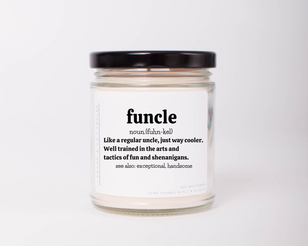 Funcle, Soy Candle, New Uncle Gift, Future Uncle Gift, Birthday Gift ...