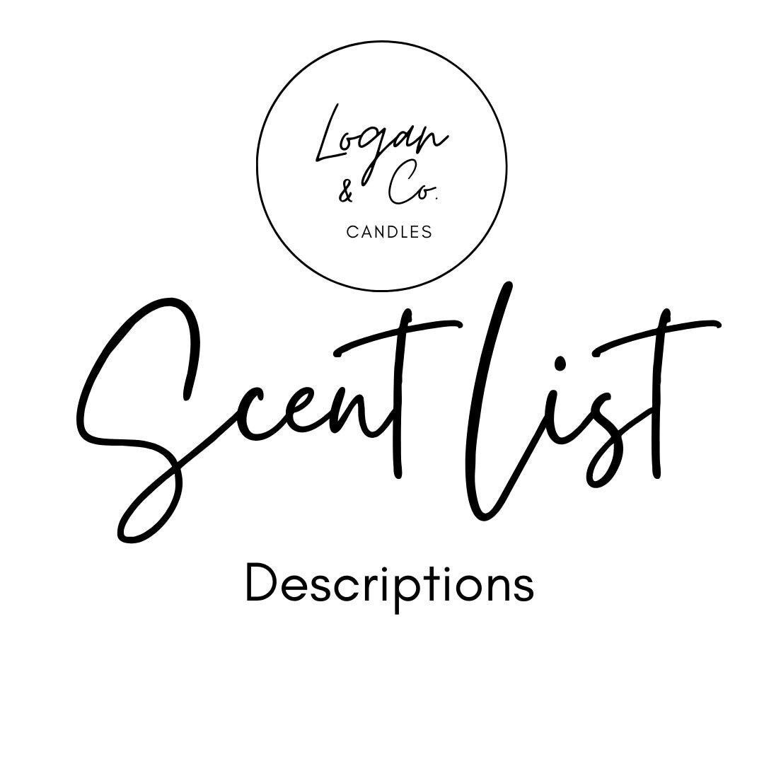 Scent List With Descriptions - Do Not Purchase - Etsy