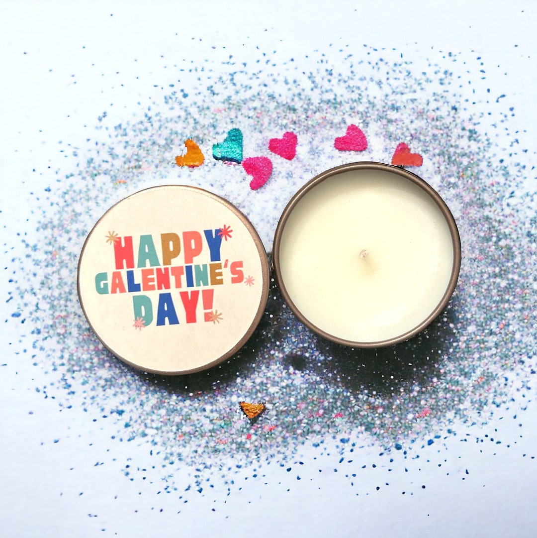 Set of 5 Tins, Happy Galentine's Day, Galentine's Day Favors, Cute Gift ...