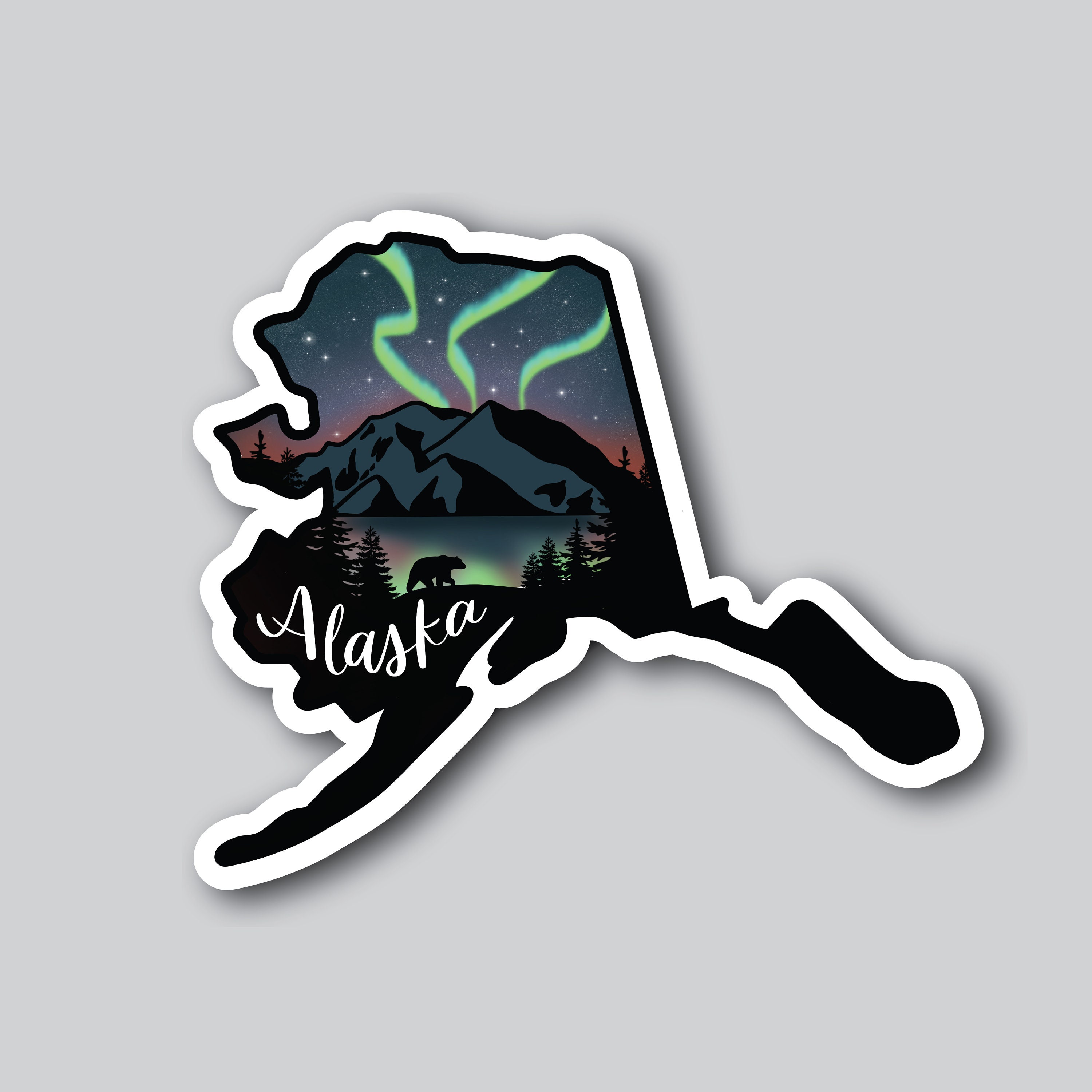 Alaska Vinyl Sticker | Etsy