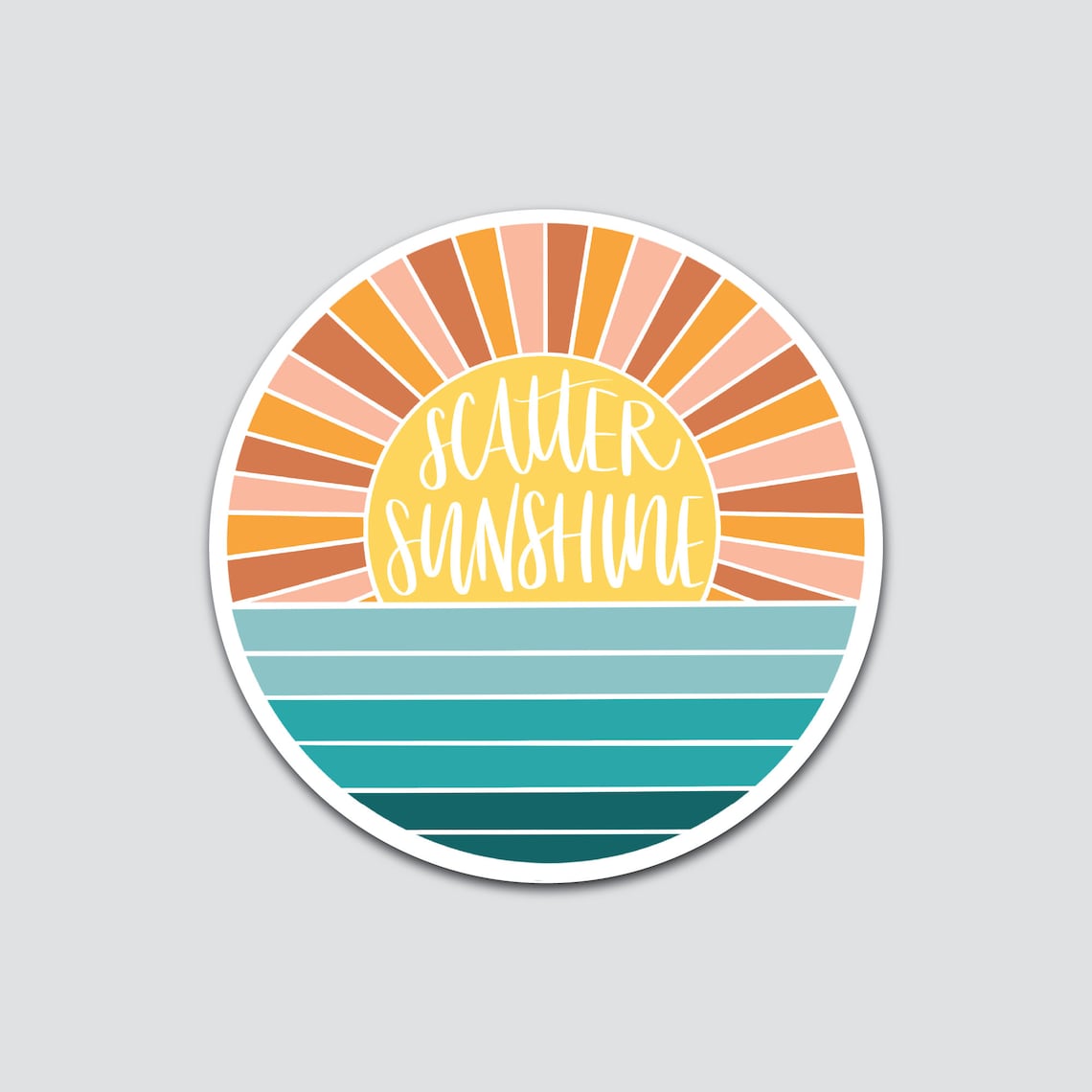 Scatter Sunshine Vinyl Sticker - Etsy