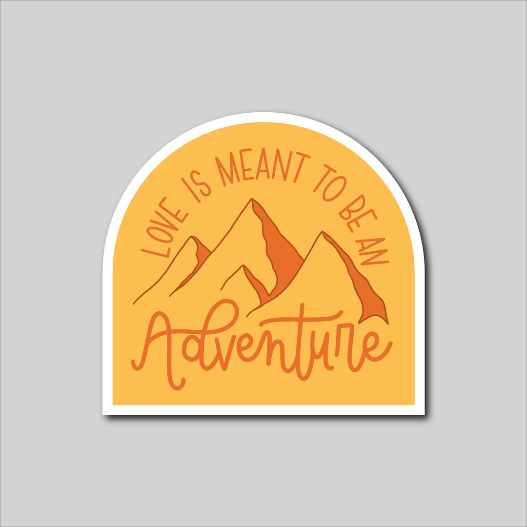 Love is an Adventure Vinyl Sticker - Etsy
