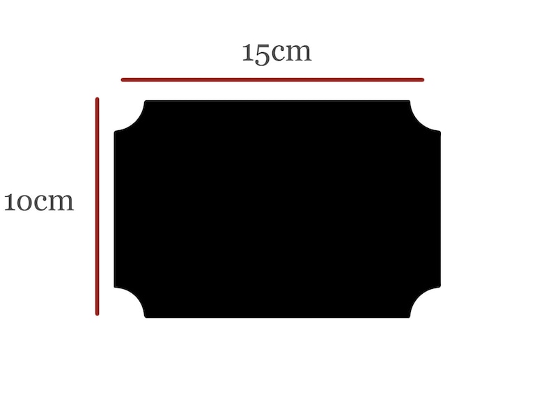 Inverted Rectangle With Rounded Corners Laser Cut Unfinished | Etsy Australia