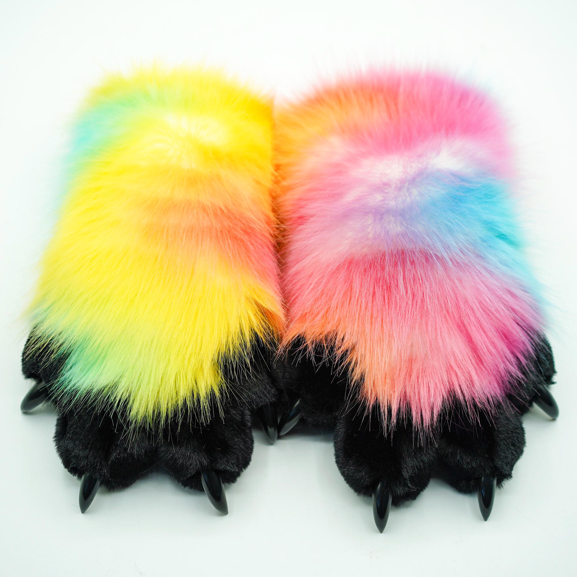 Faux Fur LARP Handpaws | Fursuit Costume Parts | Fantasy Creature ...