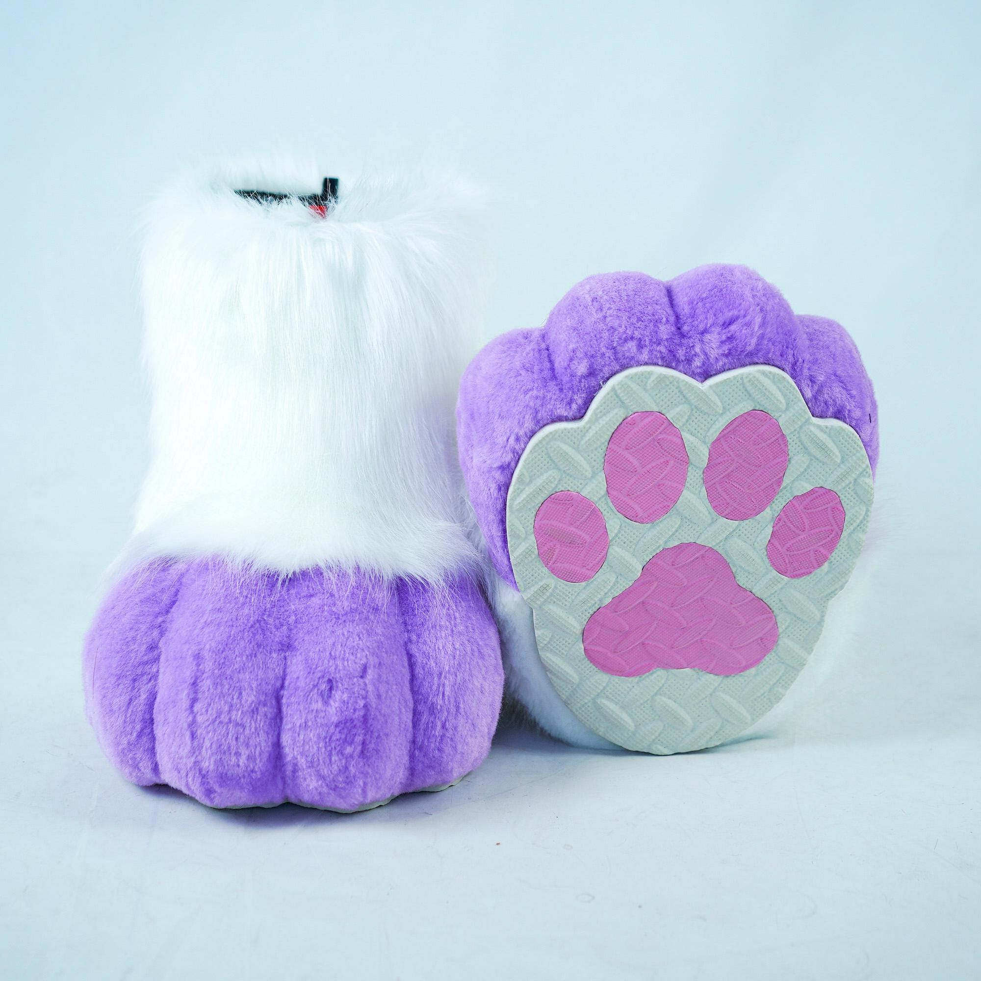 Custom Toony Fursuit Feetpaws | Outdoor Faux Fur Feet | Anime Con ...