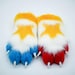 Furry Paws With Star Pattern and Colorful Style | Fluffy Fursuit ...