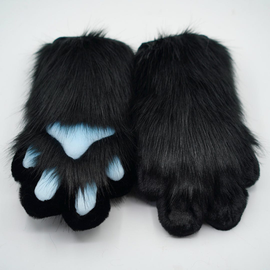 Character Cosplay Fursuit Paws - Artisan Faux Fur Hands for Furry ...
