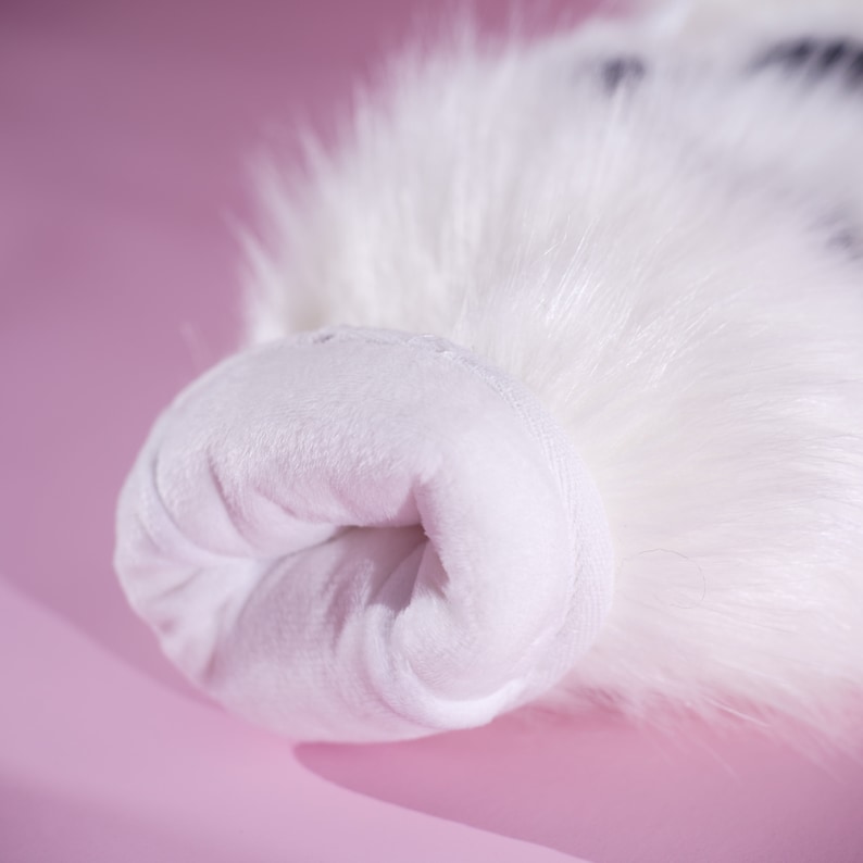 White Cat Paws Black Pad Paws Puffy Fursuit Paw Cosplay - Etsy