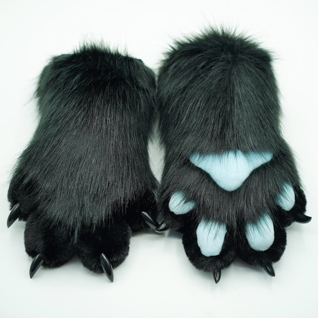Popular Furry Hand Paws | Fluffy Fursuit Partial Costume Accessories ...