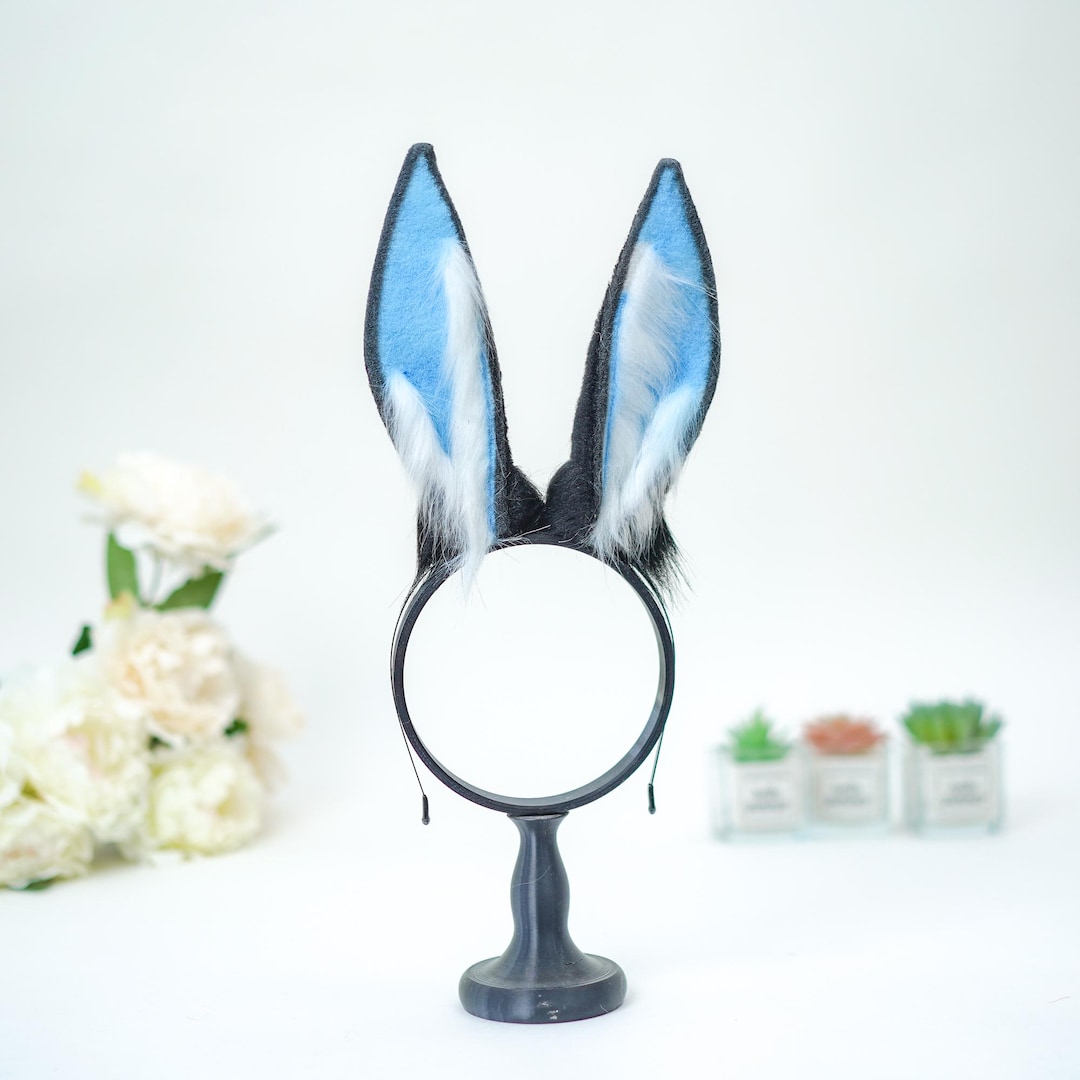 Bunny Ears, Headband，cosplay Rabbit Ears Headband, Handmade Faux Fur ...