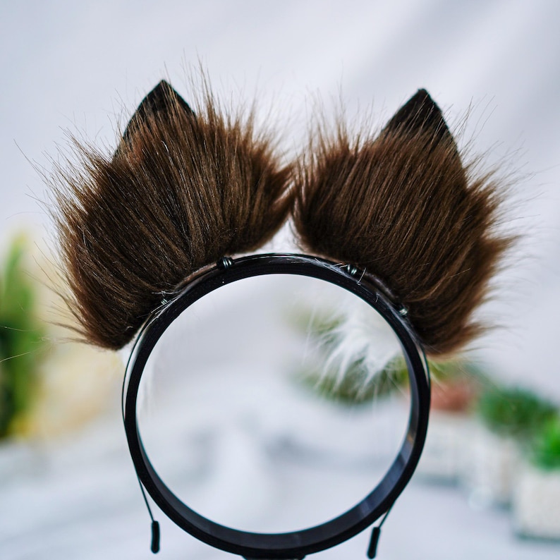 Brown Cat Ears and Tail Suit, Custom Furry Cat Cosplay Set for ...