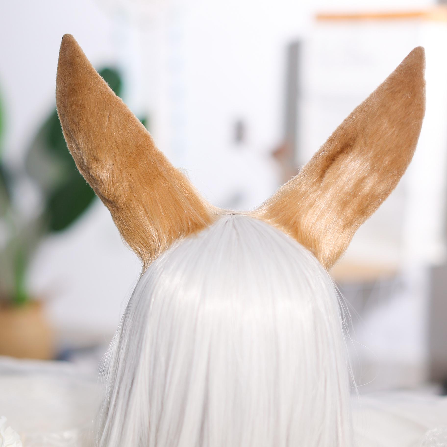 Camel Bunny Ears and Brown Tail Suit, Custom Furry Bunny Cosplay Set ...