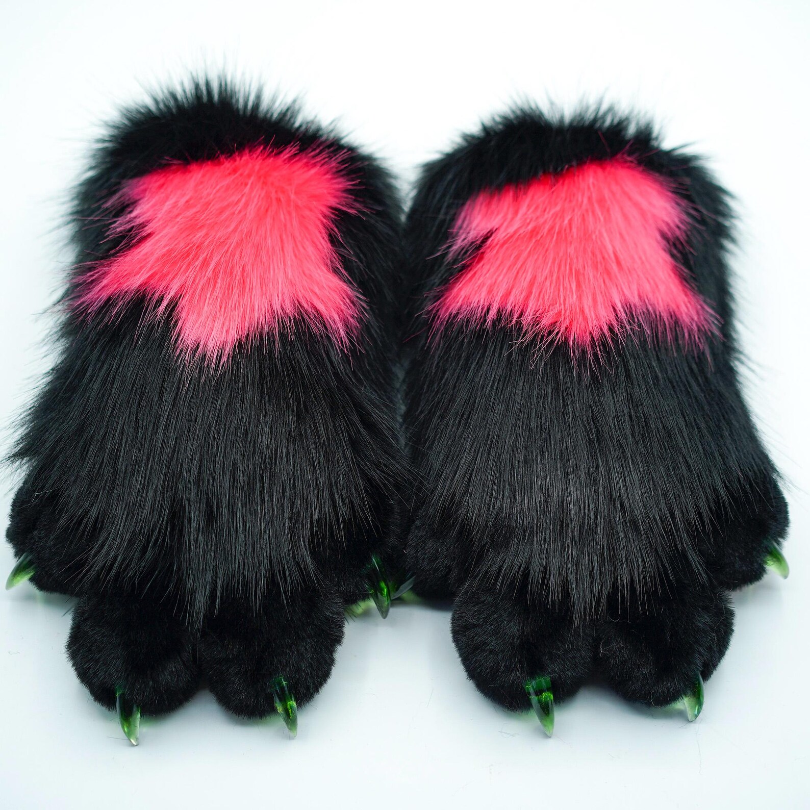 Star Paw Fursuit Paws Plush Fursuit Paw With Star, Hot Pink Plush Paws ...
