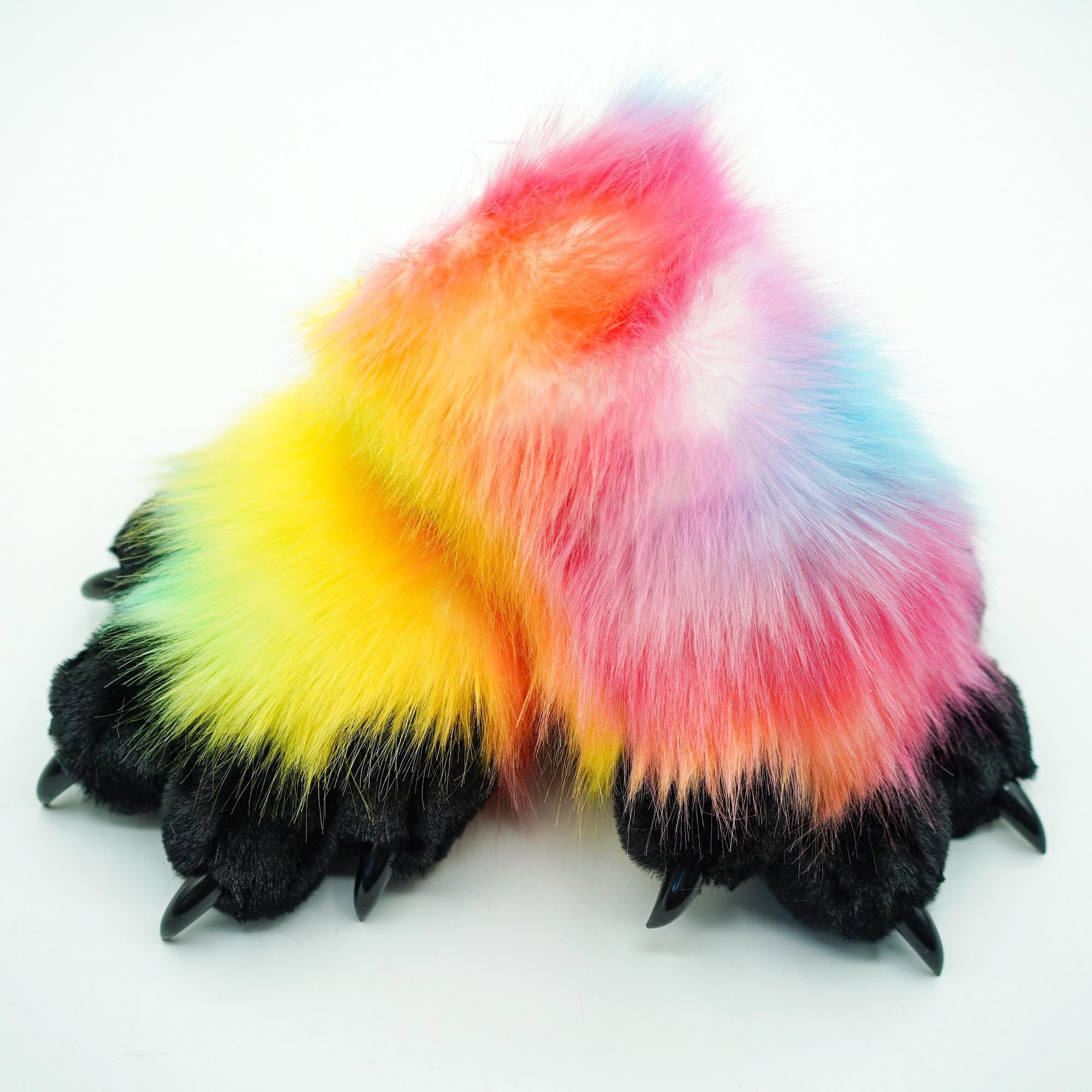 Faux Fur LARP Handpaws | Fursuit Costume Parts | Fantasy Creature ...