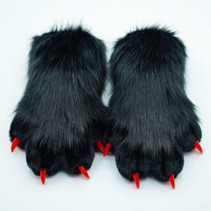 Comic Con Fursuit Paws - Custom Faux Fur Hands for Anthro Characters ...