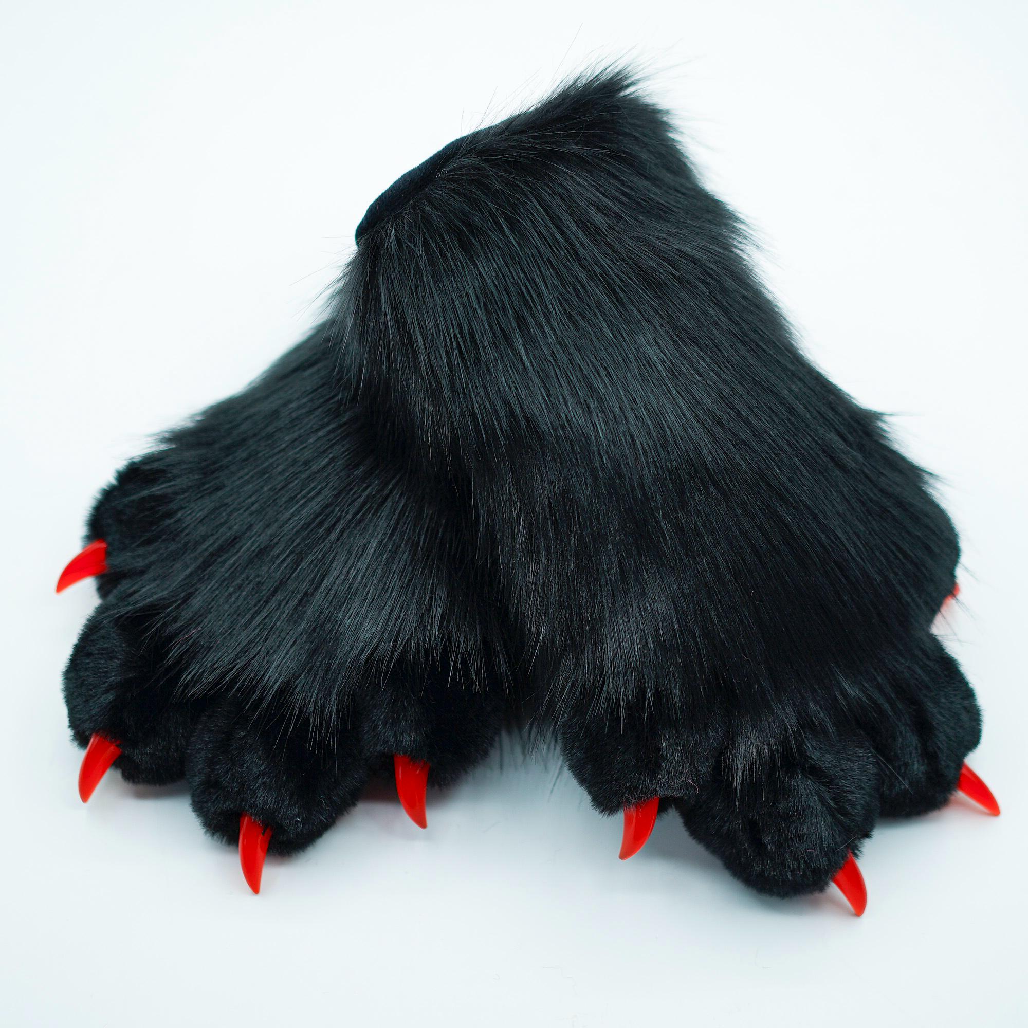 Comic Con Fursuit Paws - Custom Faux Fur Hands for Anthro Characters ...