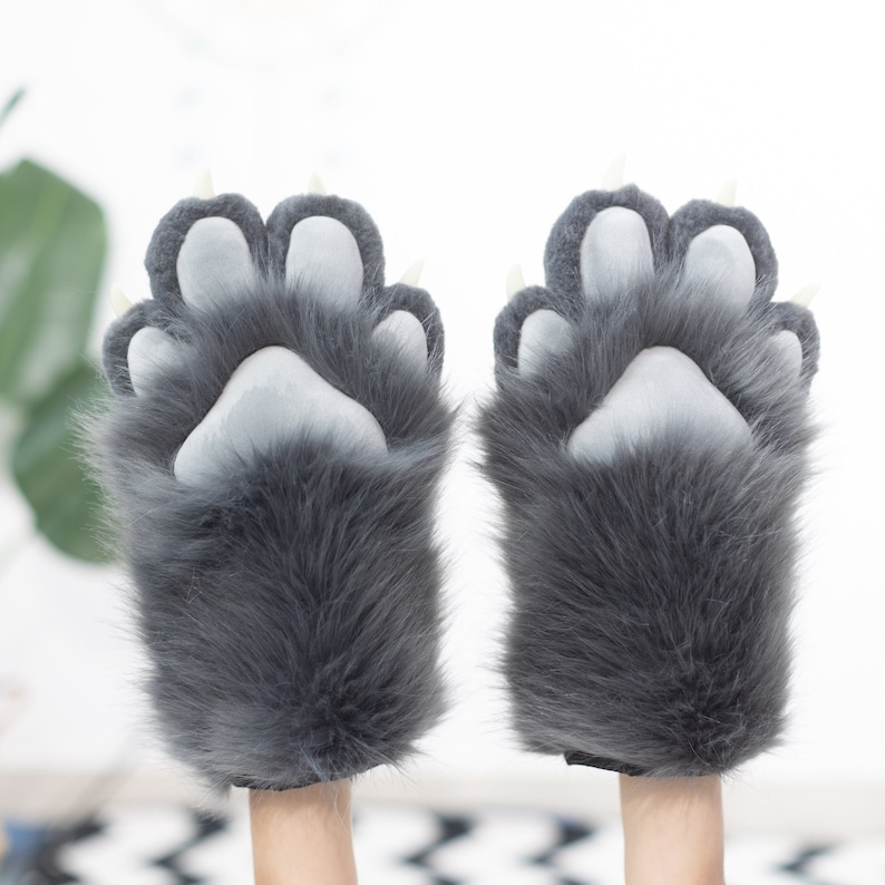 Dark Gray Paws,furry Gift, Wolf Paws, Furry, Cat Paws,puppy Paws,tiger ...