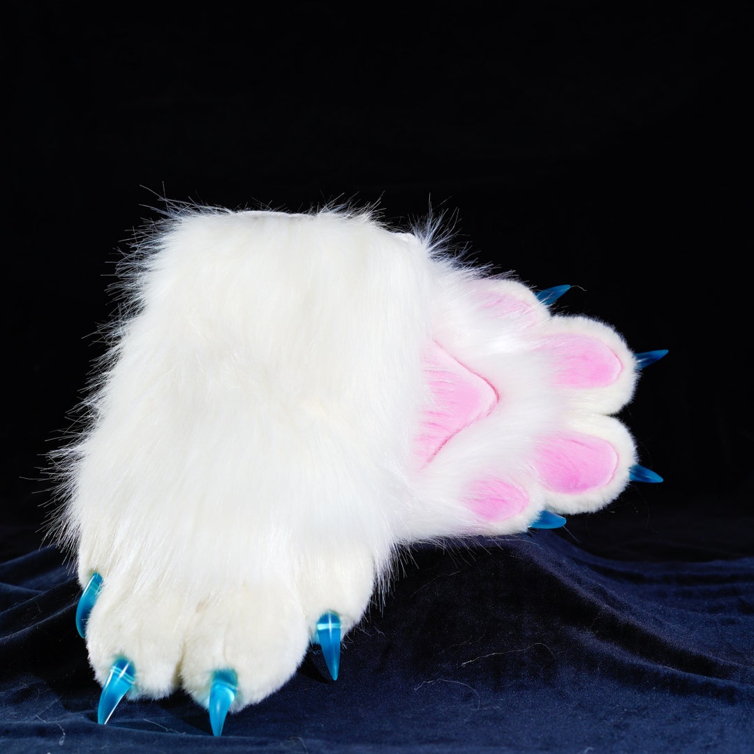 Custom Paws, White Paws With Blue Claws, Punny Paws, Fox Paws, Cat Paws ...