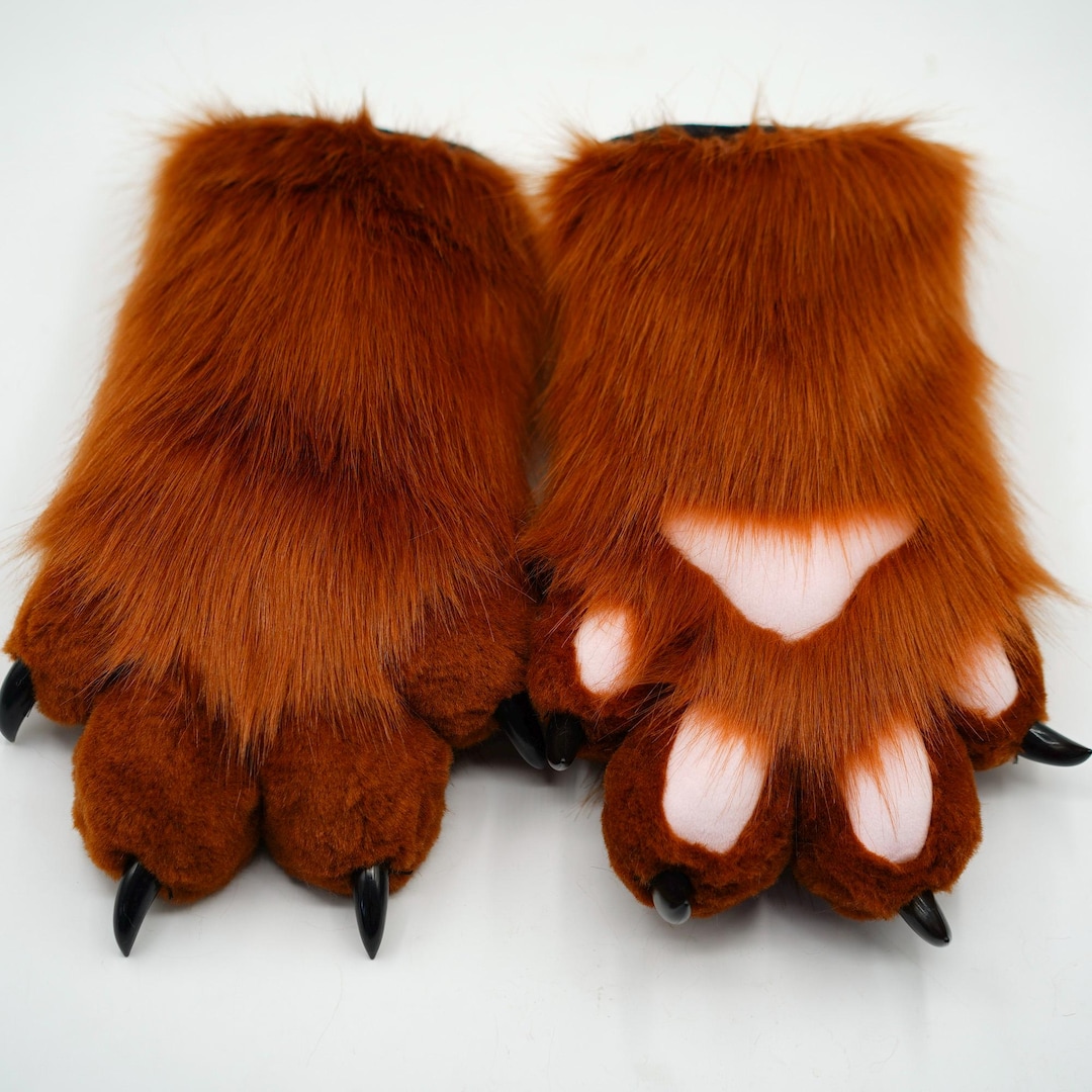 Roleplaying Fursuit Paws - Durable Faux Fur Hands for LARP Events ...