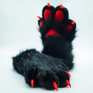 Comic Con Fursuit Paws - Custom Faux Fur Hands for Anthro Characters ...