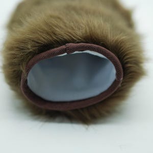 Fursuit Brown Fur 4 Finger Gloves Plush Furry Paws, Custom Fursuit ...
