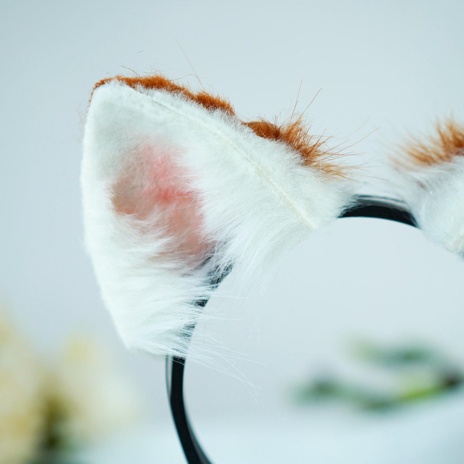 Brown Little Panda Ears & Tail With Stripes Set – Furry Ears and Tail ...