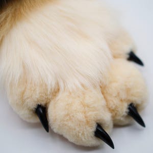Kigurumi Fursuit Furry Brown Animal Paws Claws Nails Gloves Cosplay ...