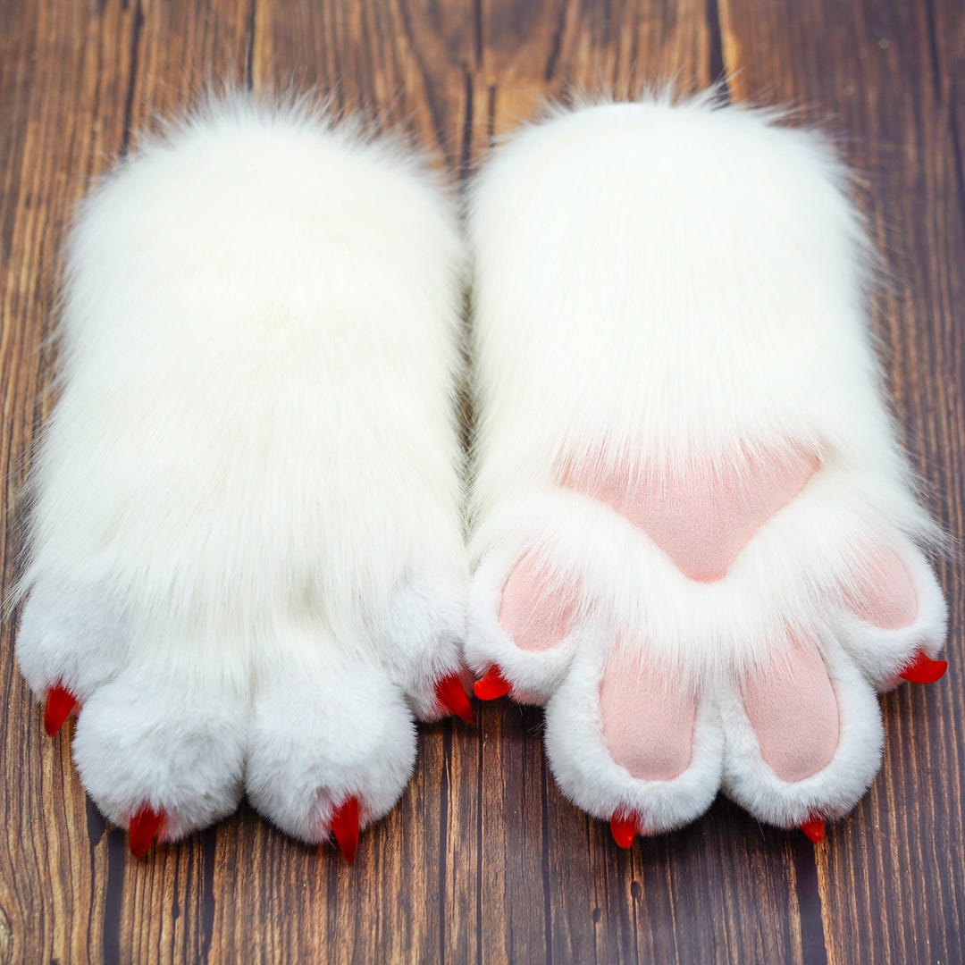 Anime Convention Fursuit Paws | Custom Faux Fur Handpaws | Cosplay ...