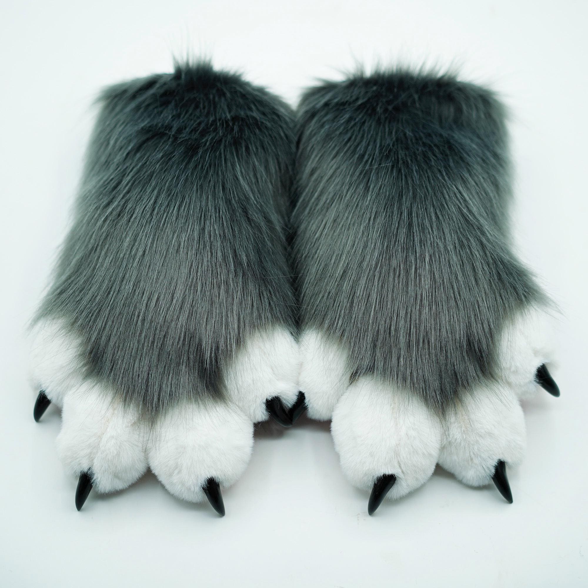 Dark Grey Puppy Paws, Furry Gloves, Cosplay Gloves, Cat Paws, Puppy ...