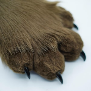 Customizable Fursuit Furry Deep Color Paws | Fluffy Soft Plus 4-finger ...