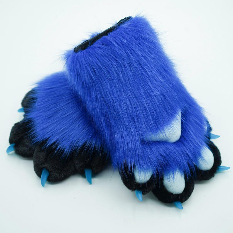 Blue 4 - Finger Fursuit Furry Paws, Fursuit Gloves Kig Fursuit Furry ...