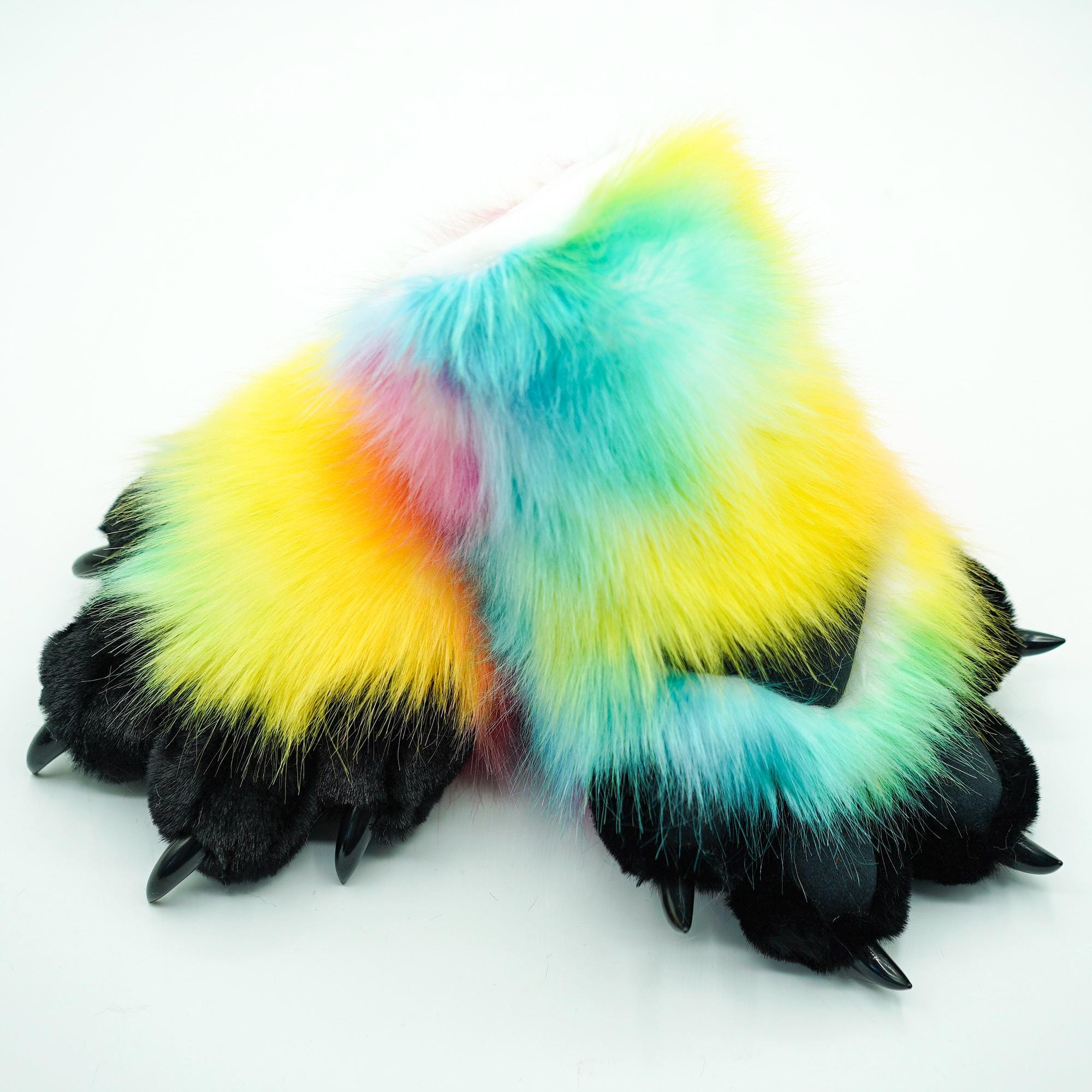 Faux Fur LARP Handpaws | Fursuit Costume Parts | Fantasy Creature ...