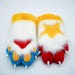Furry Paws With Star Pattern and Colorful Style | Fluffy Fursuit ...