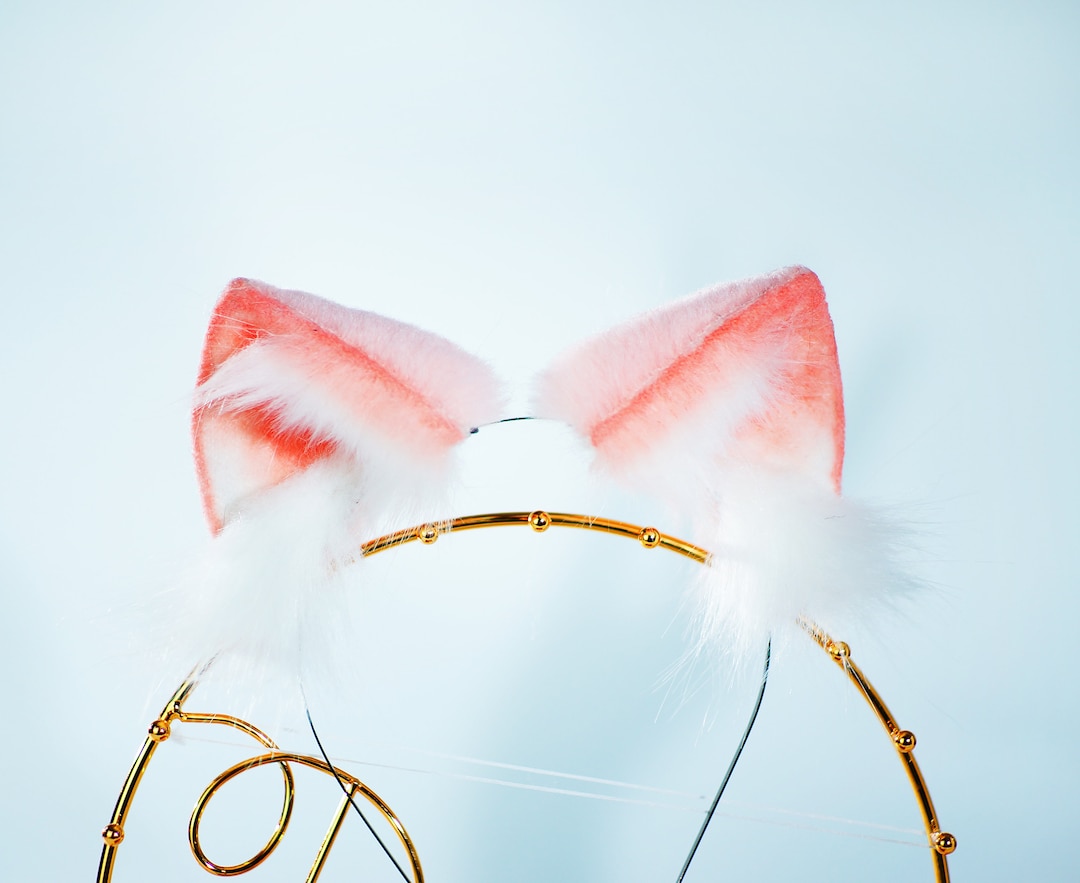 Dark Red Fox Ear Headband Honor of Kings Baili Xuance Ear Rabbit Ear ...