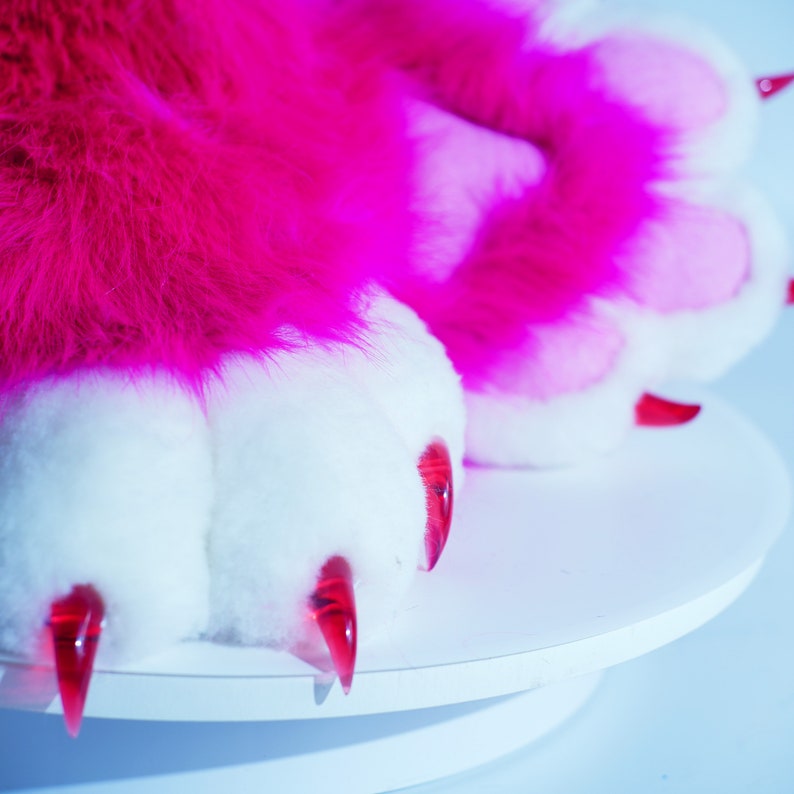 Hot Pink Kitten Paws, Animal Paws, Furry Gloves, Cosplay Gloves, Pet ...