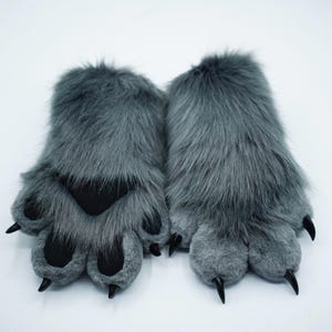 Fursuit Furry Paws Made From Faux Fur - Premade Fursuit Paws for Your ...