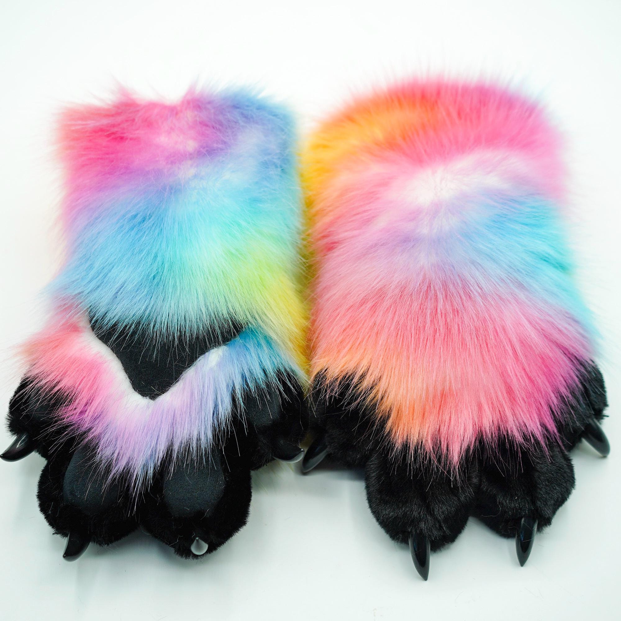 Faux Fur LARP Handpaws | Fursuit Costume Parts | Fantasy Creature ...