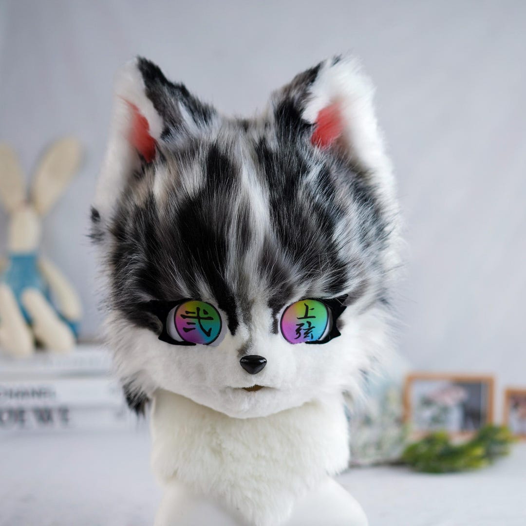 Custom Leopard Fursuit Kig Mask Head Wildlife Cosplay Accessory ...