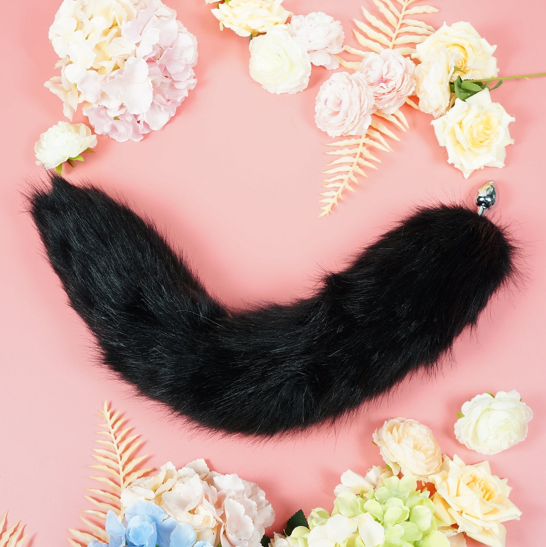 Realistic Fox Tail, Fox Tail, Black Tail, Adult Novellty, Black Tail ...