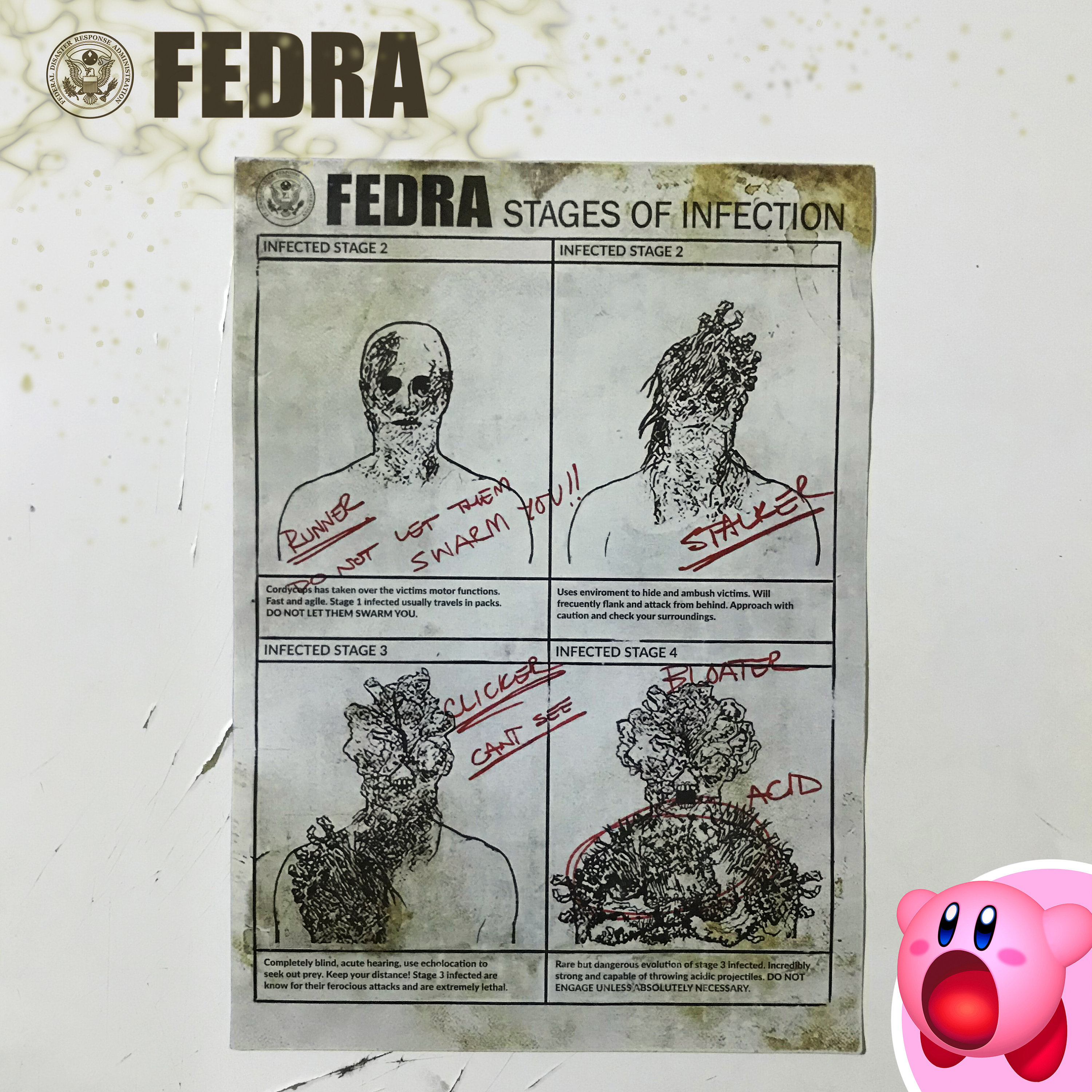 STAGES of INFECTION Cordyceps Flyer the Last of Us High | Etsy Australia