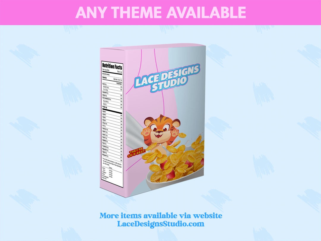 Custom Cereal Box, Mini Cereal, Cereal Box, Personalized Cereal Box ...