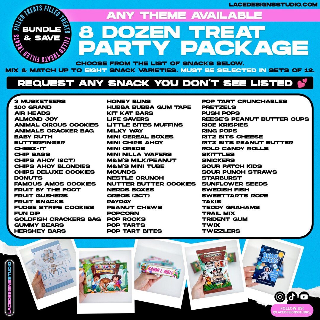 Personalized Candy, Party Packages, Party Favors, Wedding Favors ...