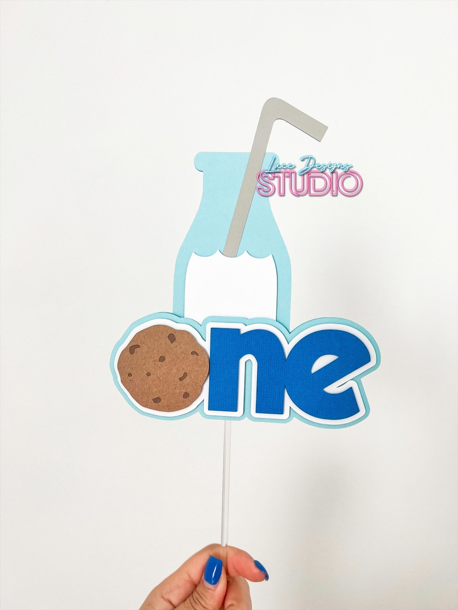Milk & Cookies Cake Topper, Milk and Cookies, First Birthday, Cookie ...