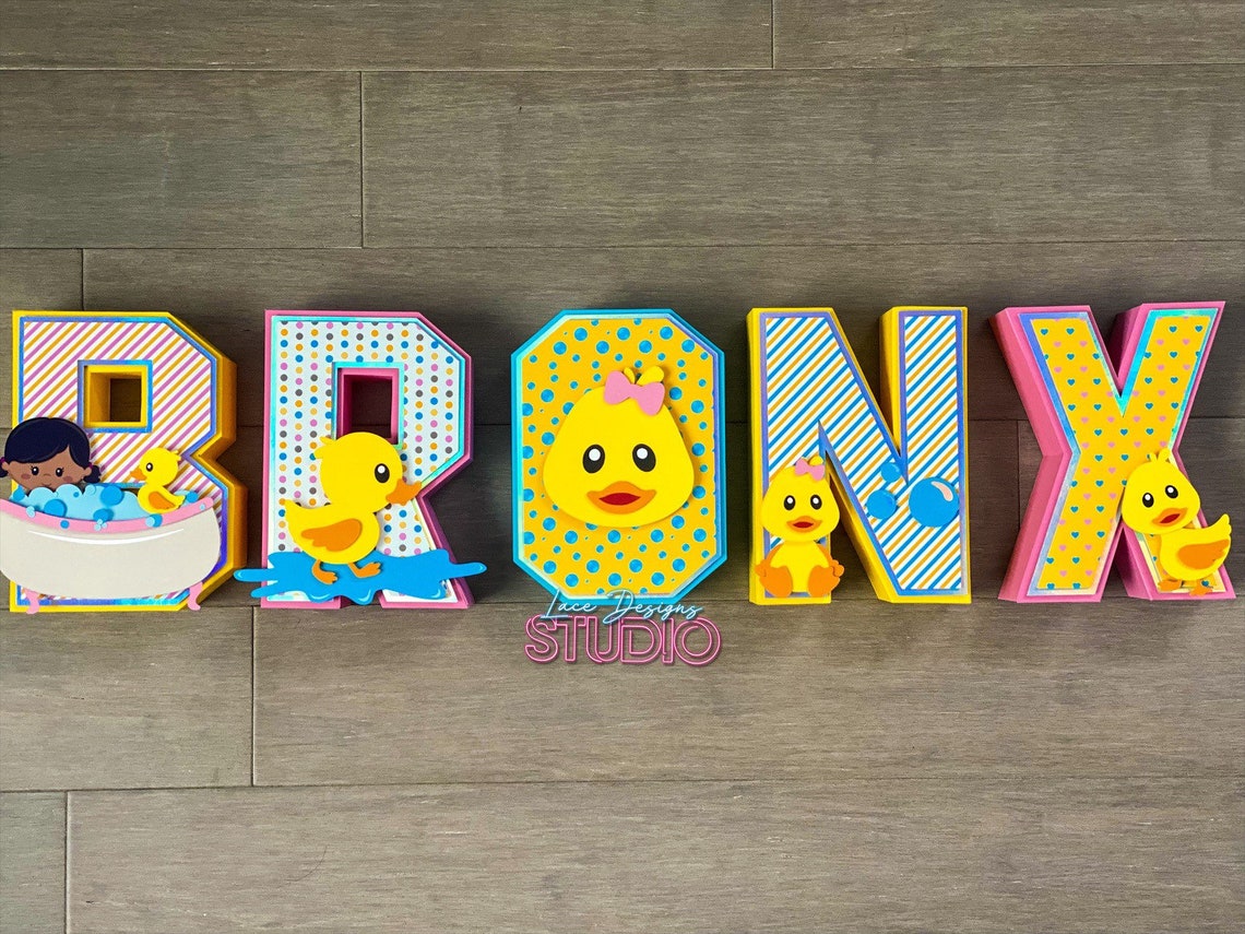3D Letters Custom 3D Letters 3D Name Letters Kids Room | Etsy