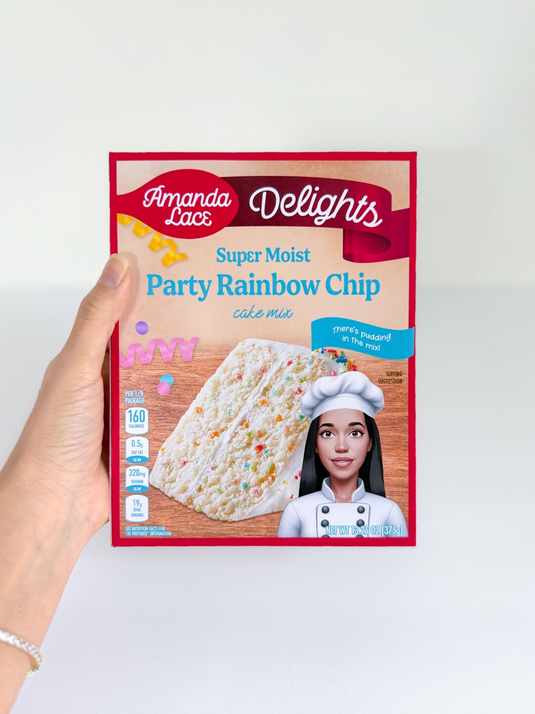 Custom Cake Mix, Cake Mix Box, Personalized Cake Mix Box, Gift Ideas ...