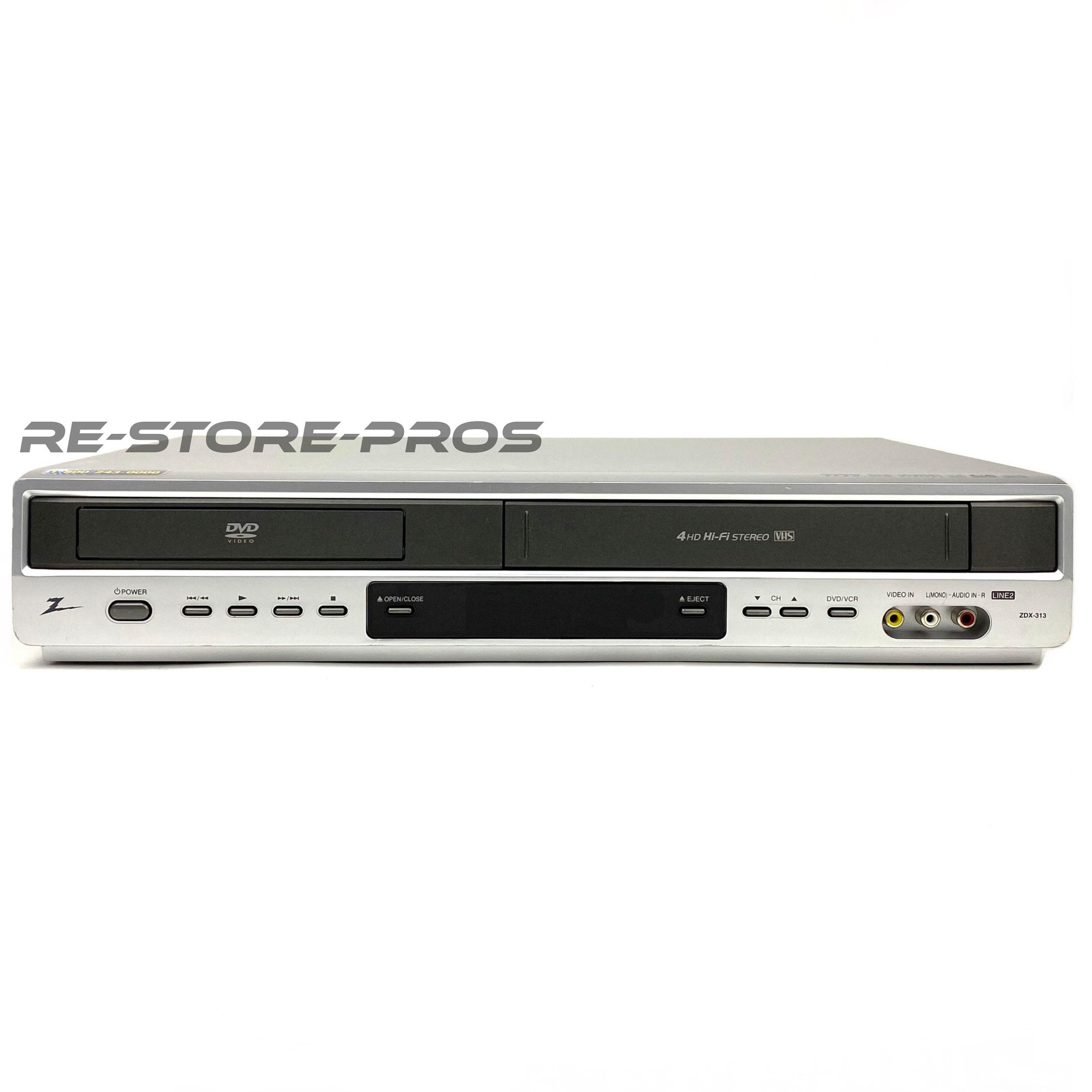 Zenith ZDX313 DVD VCR Combo Player Vhs Hi-fi Stereo Analog TV Tuner ...