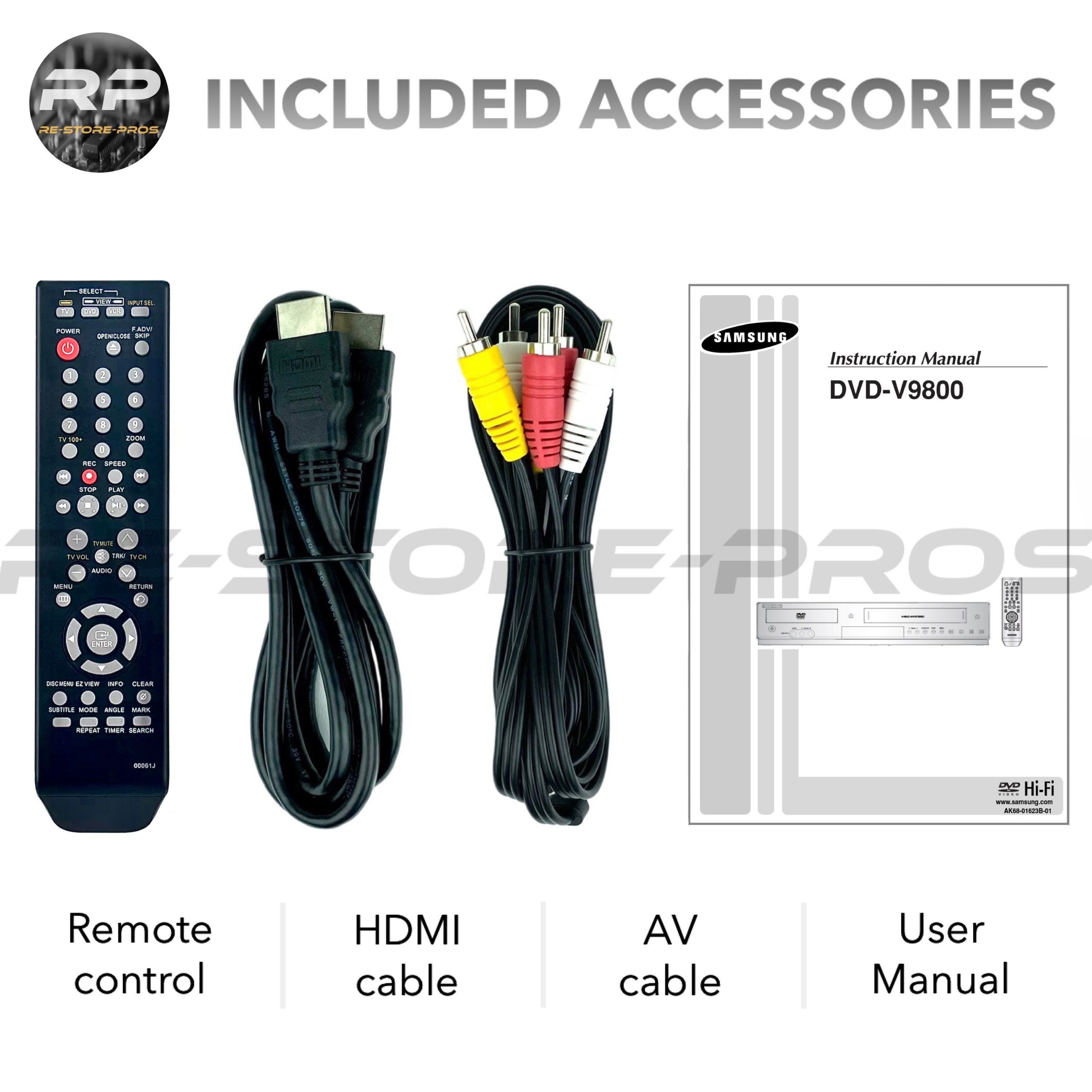Samsung DVD-V9800 | DVD VCR Combo Player | Vhs | Hdmi | Hi-fi | Free ...
