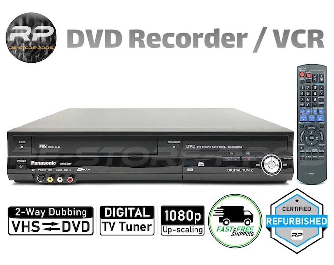 Panasonic DMR-EZ48V DVD/VCR Combo Dvd Recorder - Refurbished - Etsy